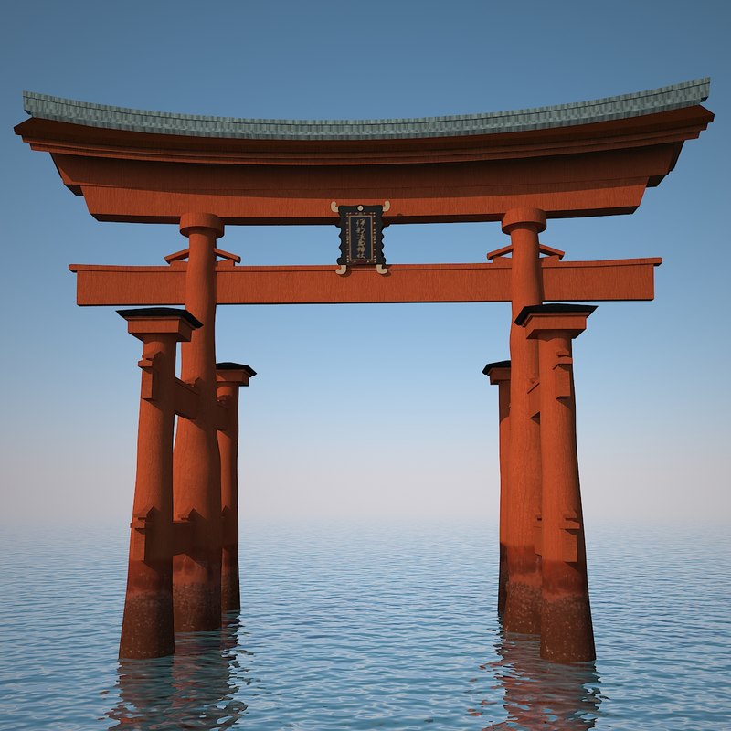 torii gateway gate 3d model