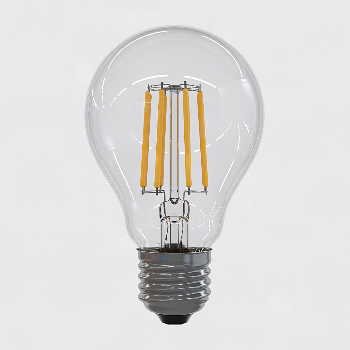 3d 12 led filament bulbs model
