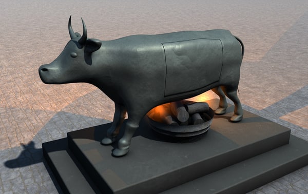 3d brazen bull torture device model