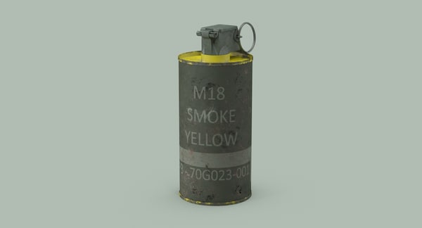 m18 smoke grenade 3d model