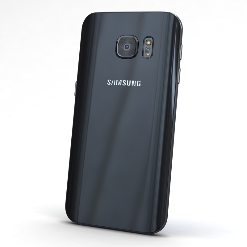 samsung galaxy s7 black 3d model