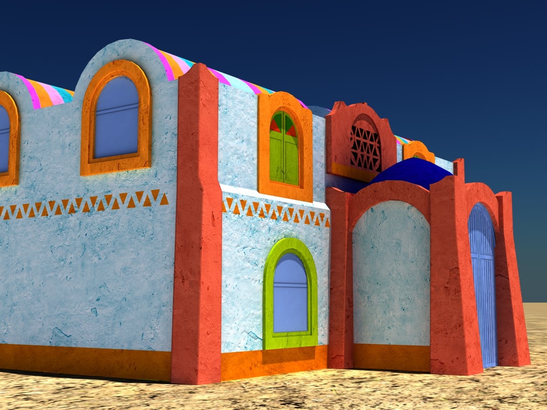 nubian house 3d max