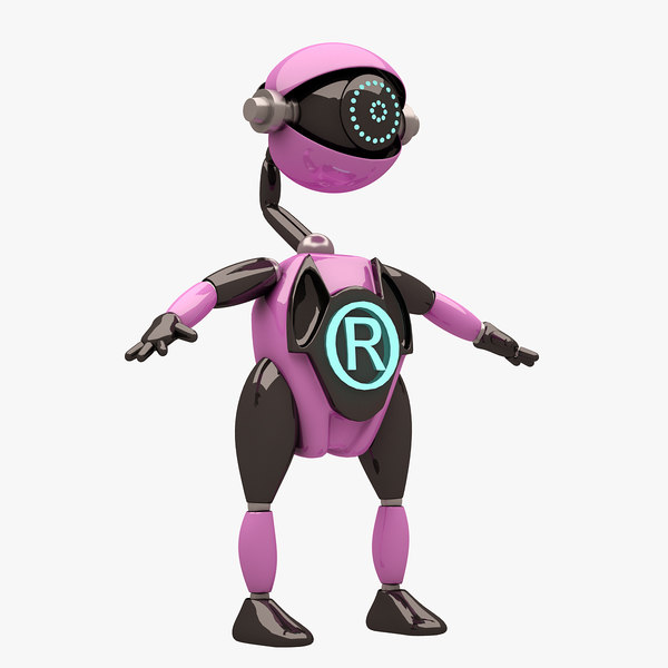 robot rigged t-pose max