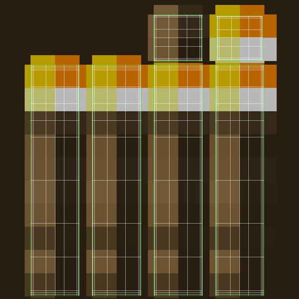 minecraft torch 3d model