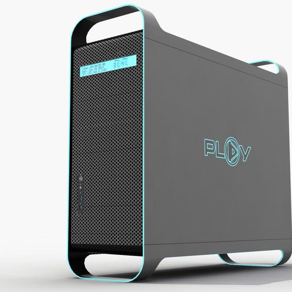 3d neon computer case