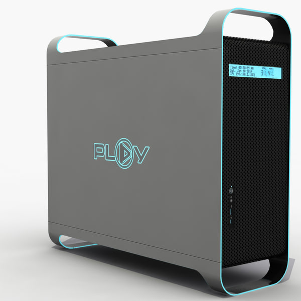 3d neon computer case