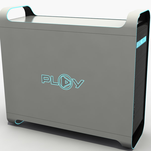 3d neon computer case