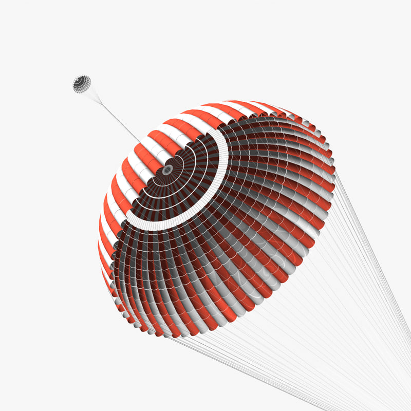 main ringsail parachute 3d model