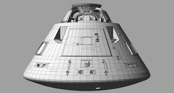 reentry apollo command module 3d model