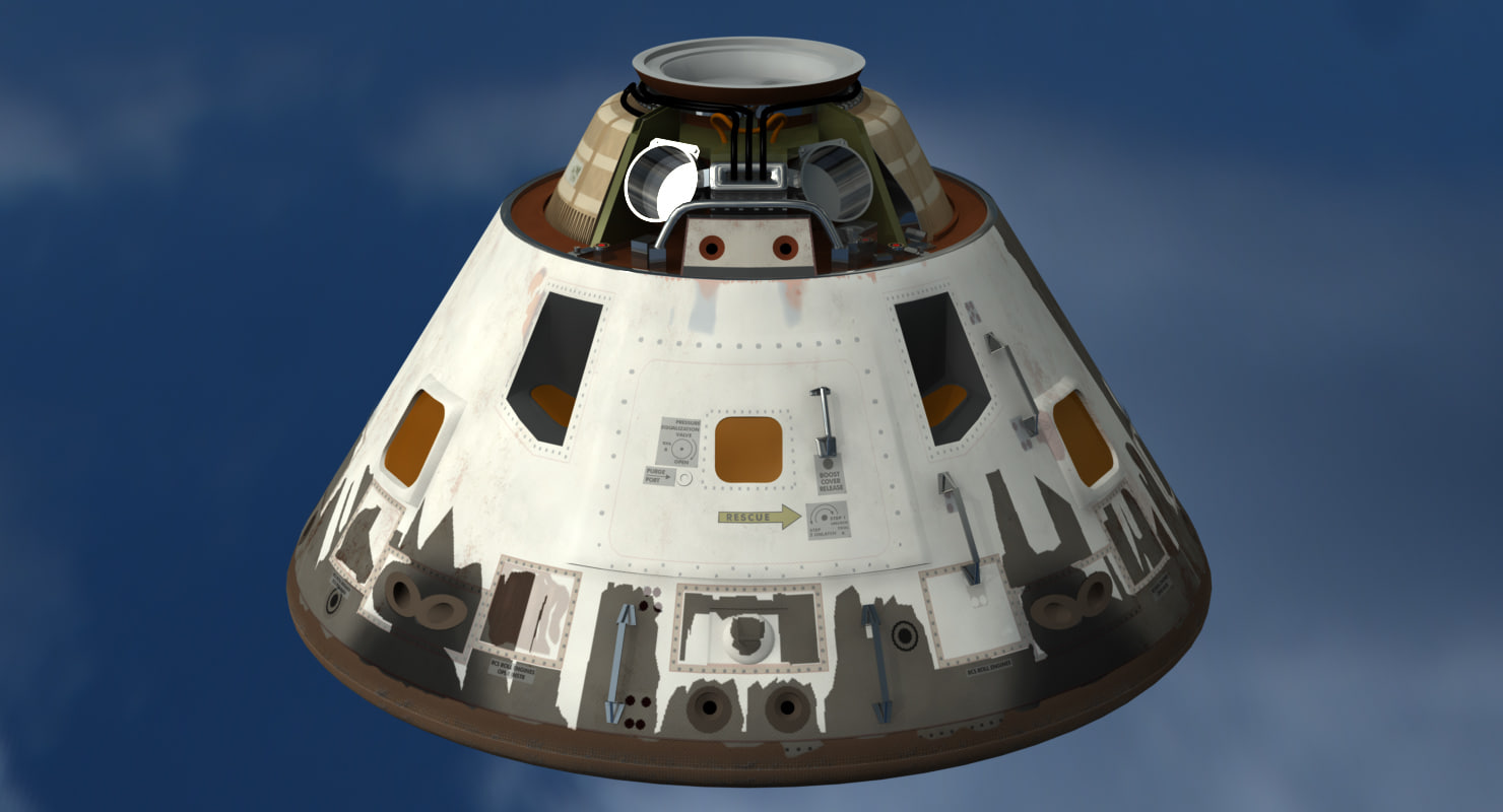 Reentry Apollo Command Module 3d Model