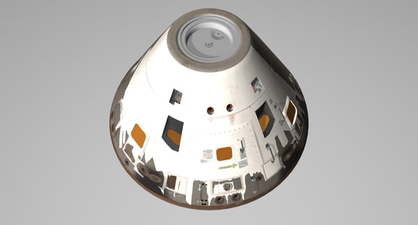 reentry apollo command module 3d model