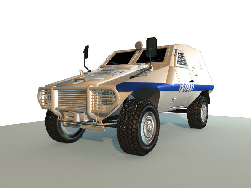 modelo 3d Coche blindado Otokar Akrep - TurboSquid 1016416