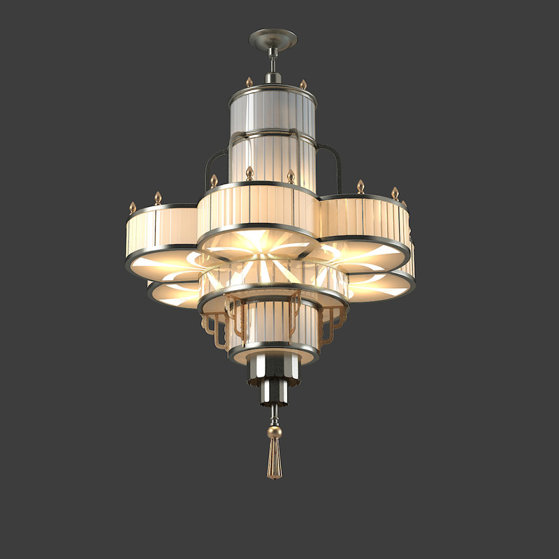 3d monumental art deco model