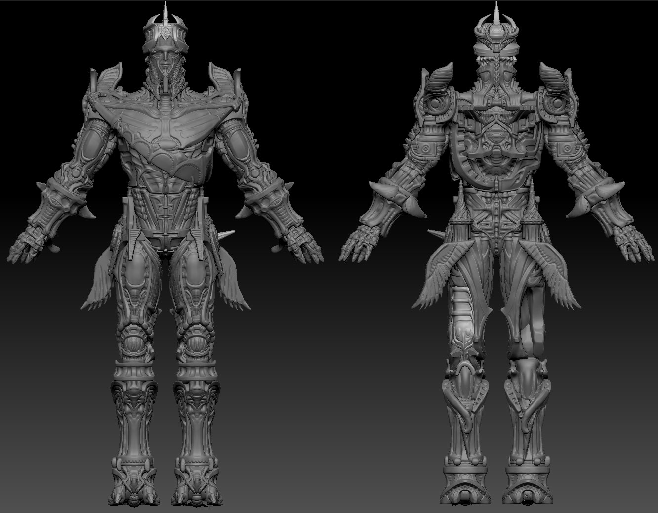 free characters gods 3d model