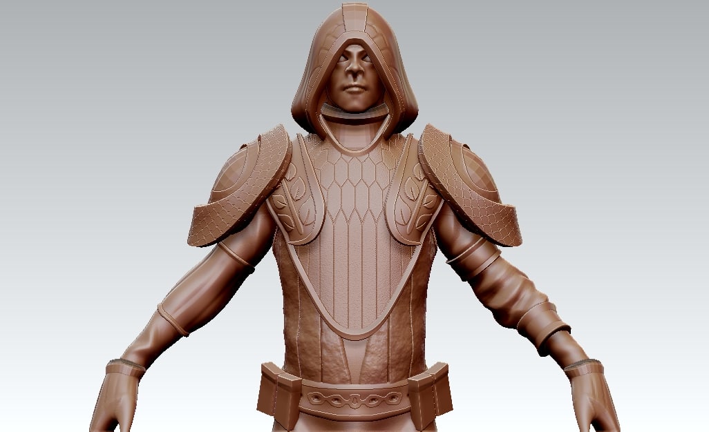 3ds stylized male character