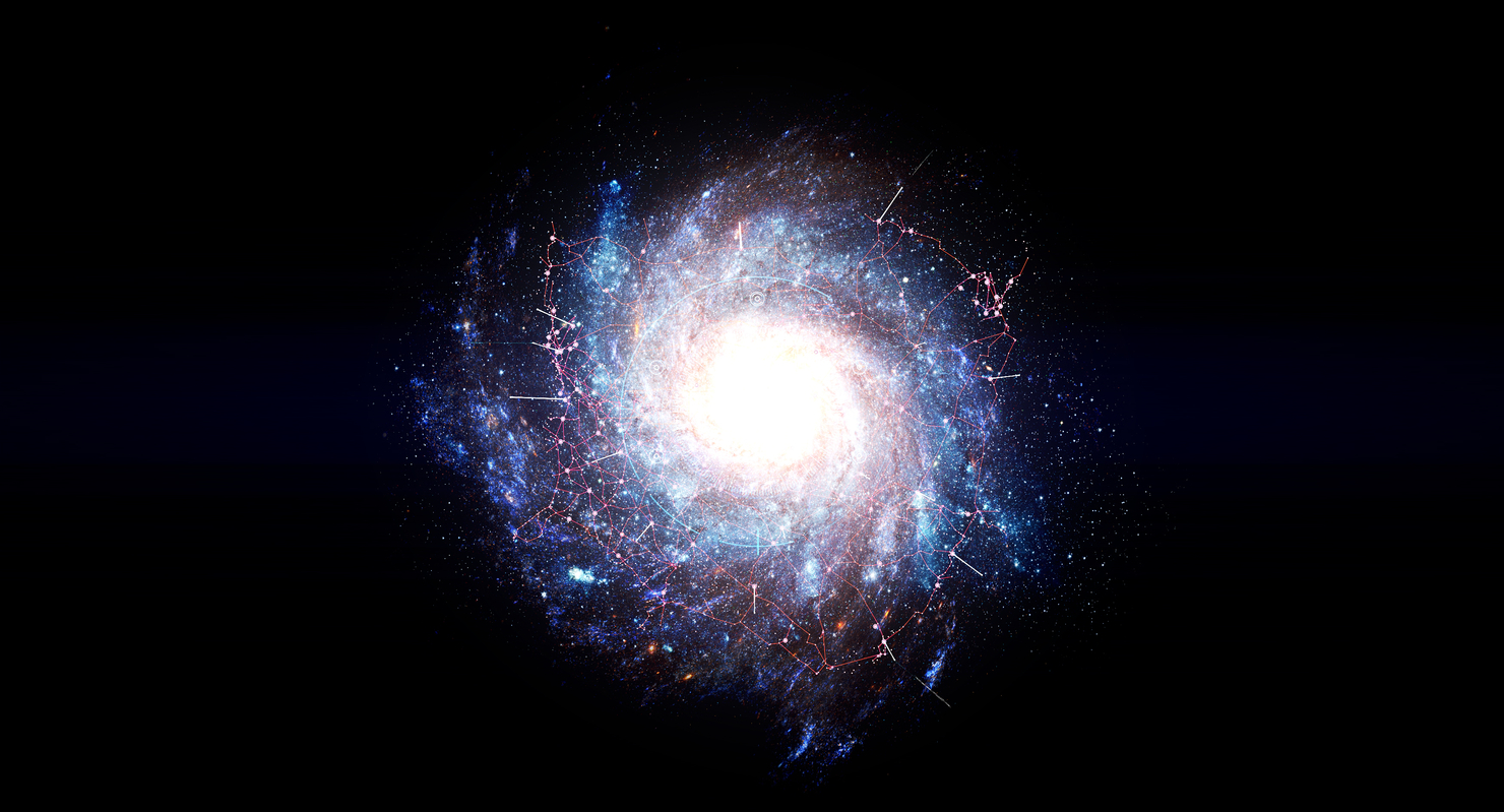 hologram galaxy 3d max