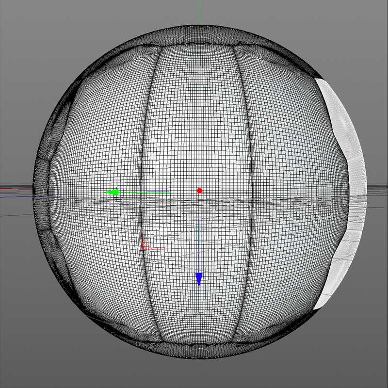 netball ball 3d c4d