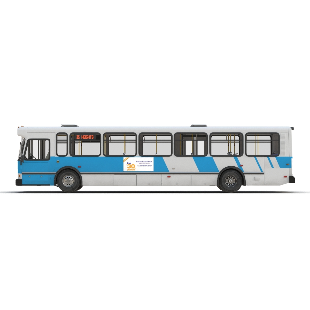orion v transit bus 3d model