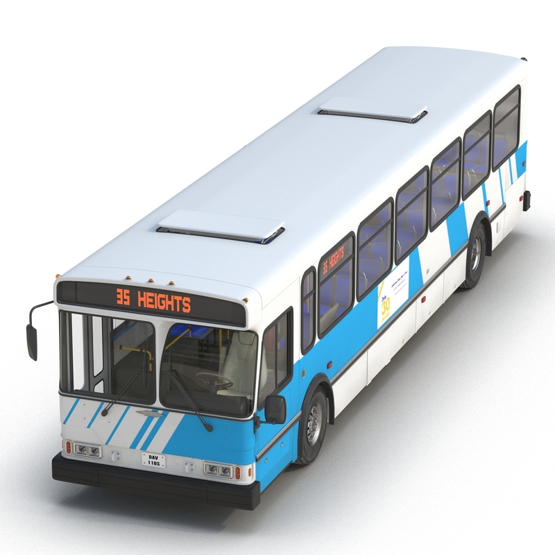 orion v transit bus 3d model