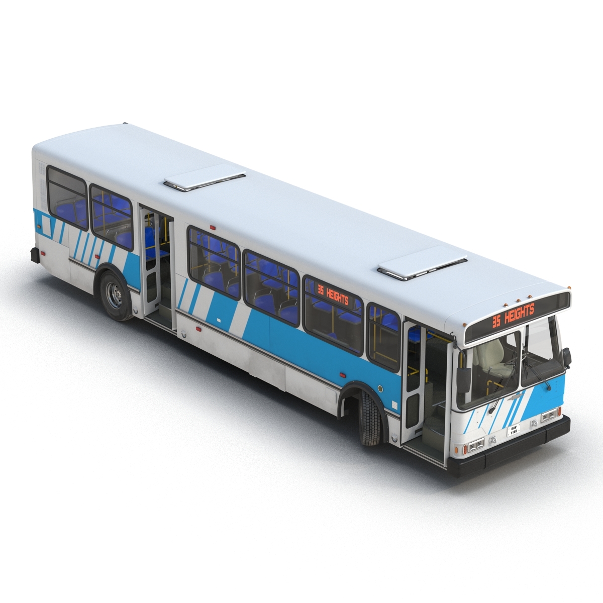 orion v transit bus 3d model