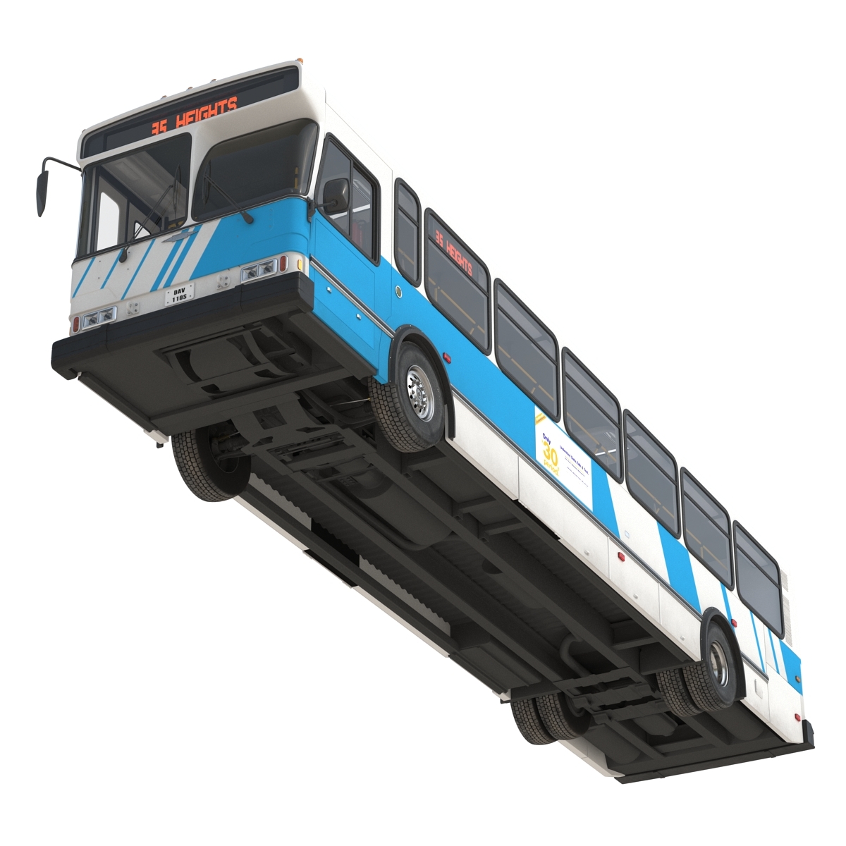 orion v transit bus 3d model