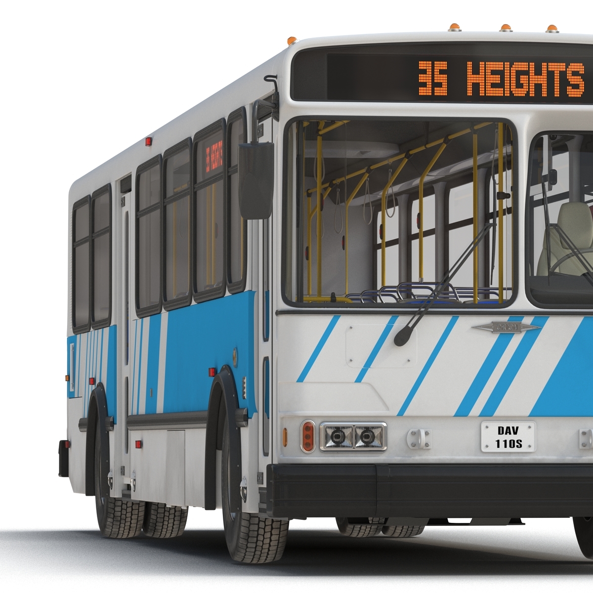 orion v transit bus 3d model