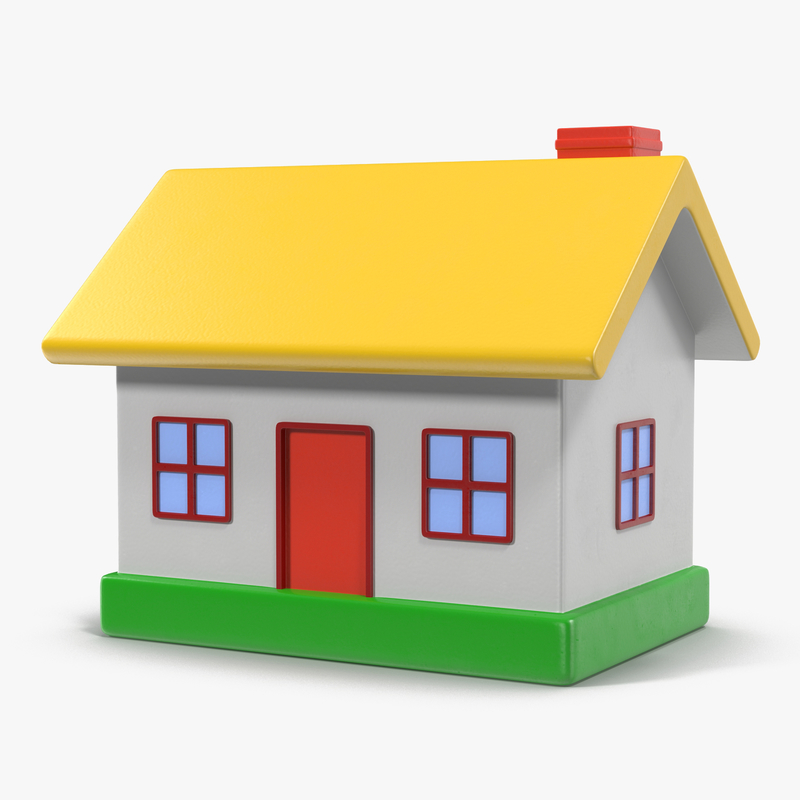 3d toy house model