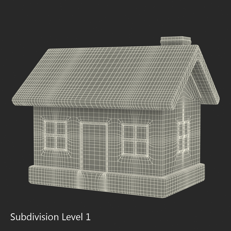 3d toy house model