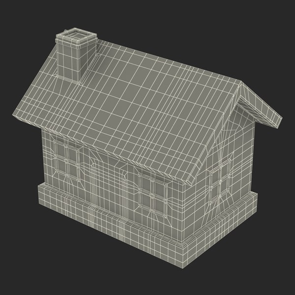 3d toy house model