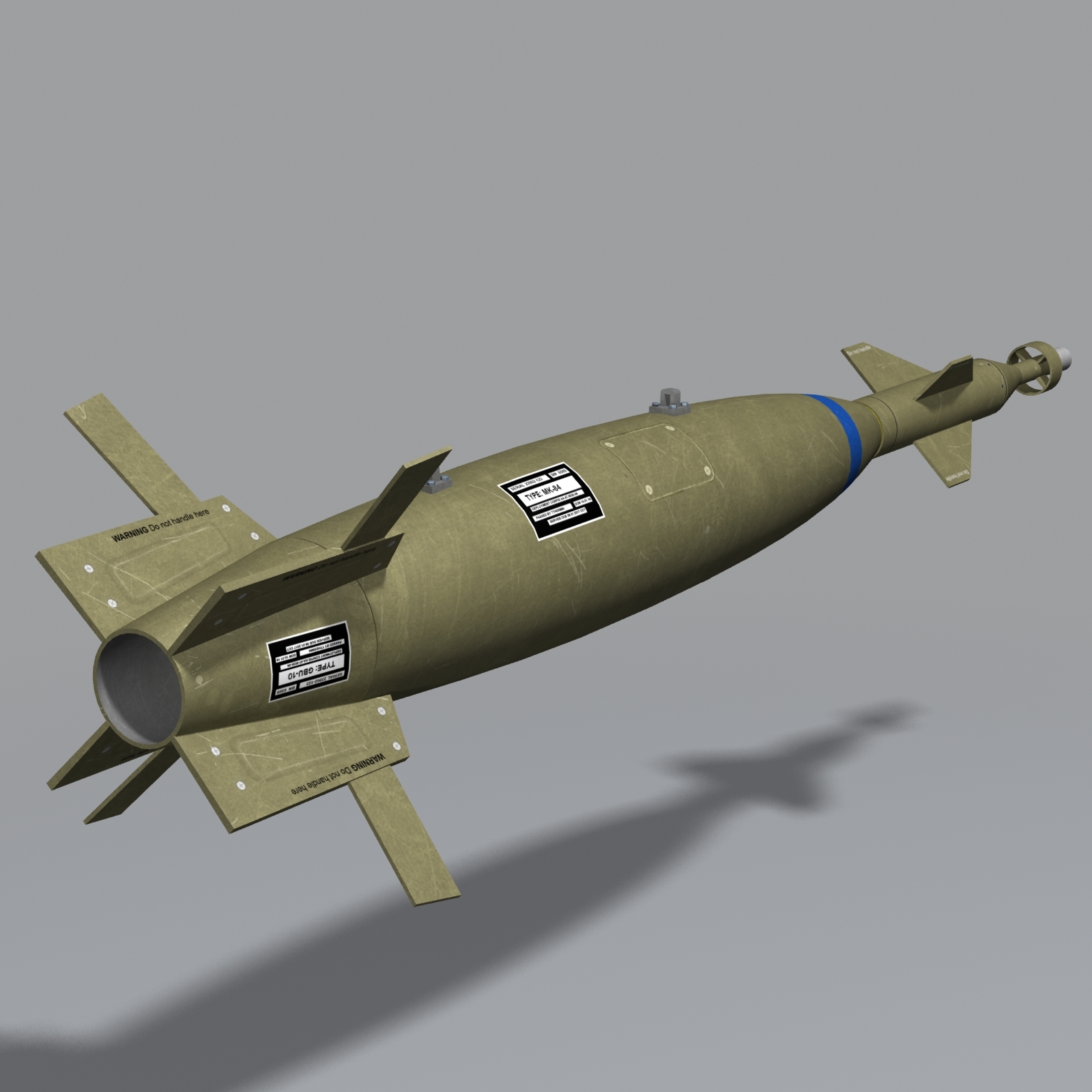 gbu-10 bomb 3d max