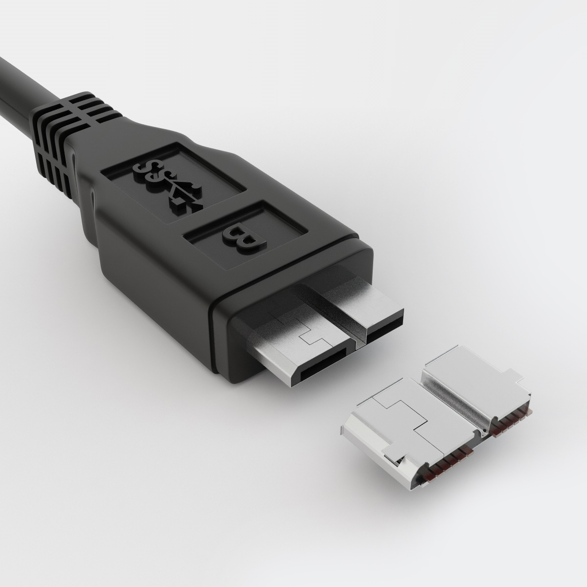 3d model usb micro b
