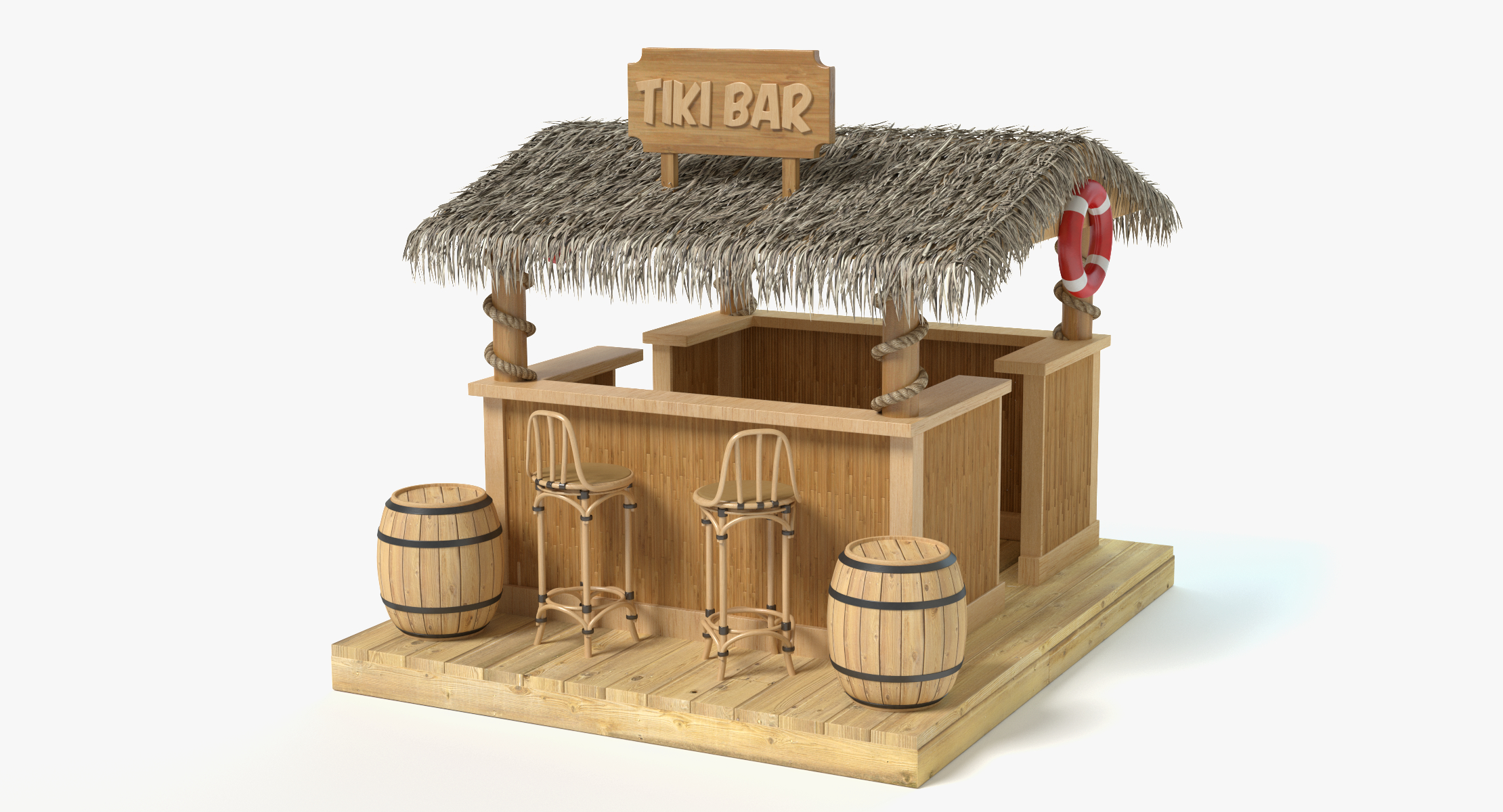3d tiki bar