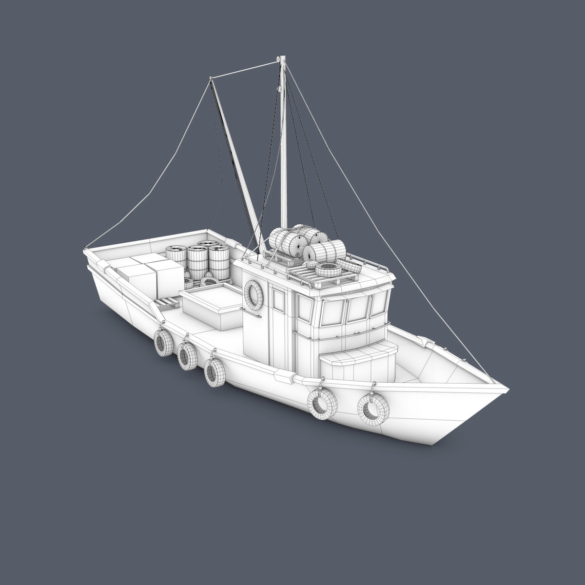 modelo 3d Barco pesquero - TurboSquid 1016903