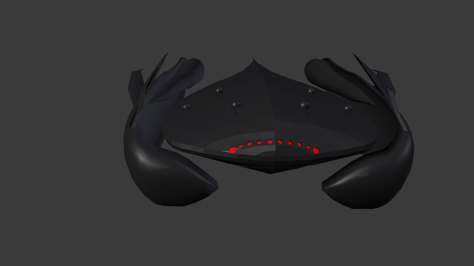 3d alien spacecraft model