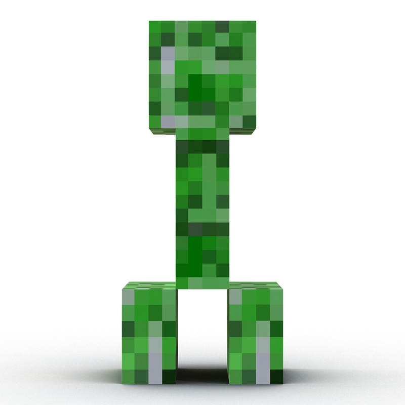 Modelo 3d Minecraft Creeper Turbosquid 1017035