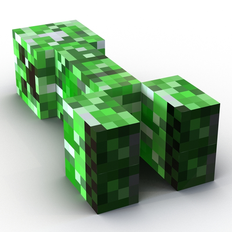 modèle 3D de Creeper Minecraft - TurboSquid 1017035
