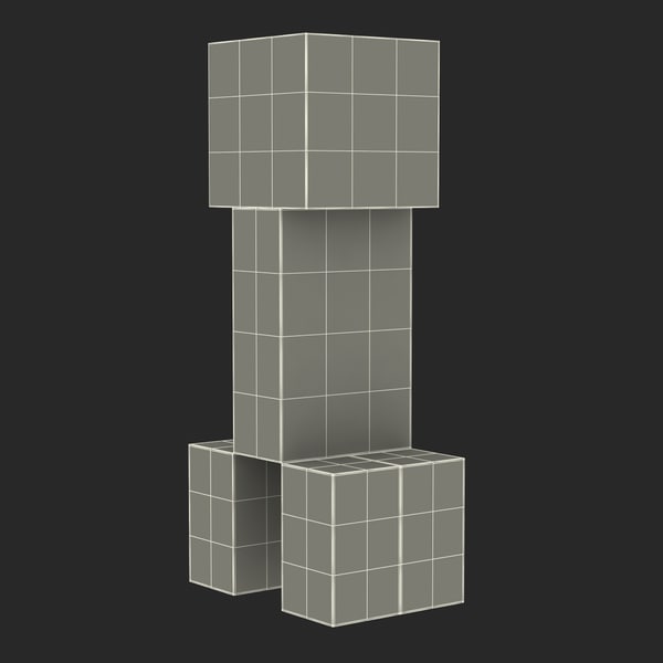 3d minecraft creeper