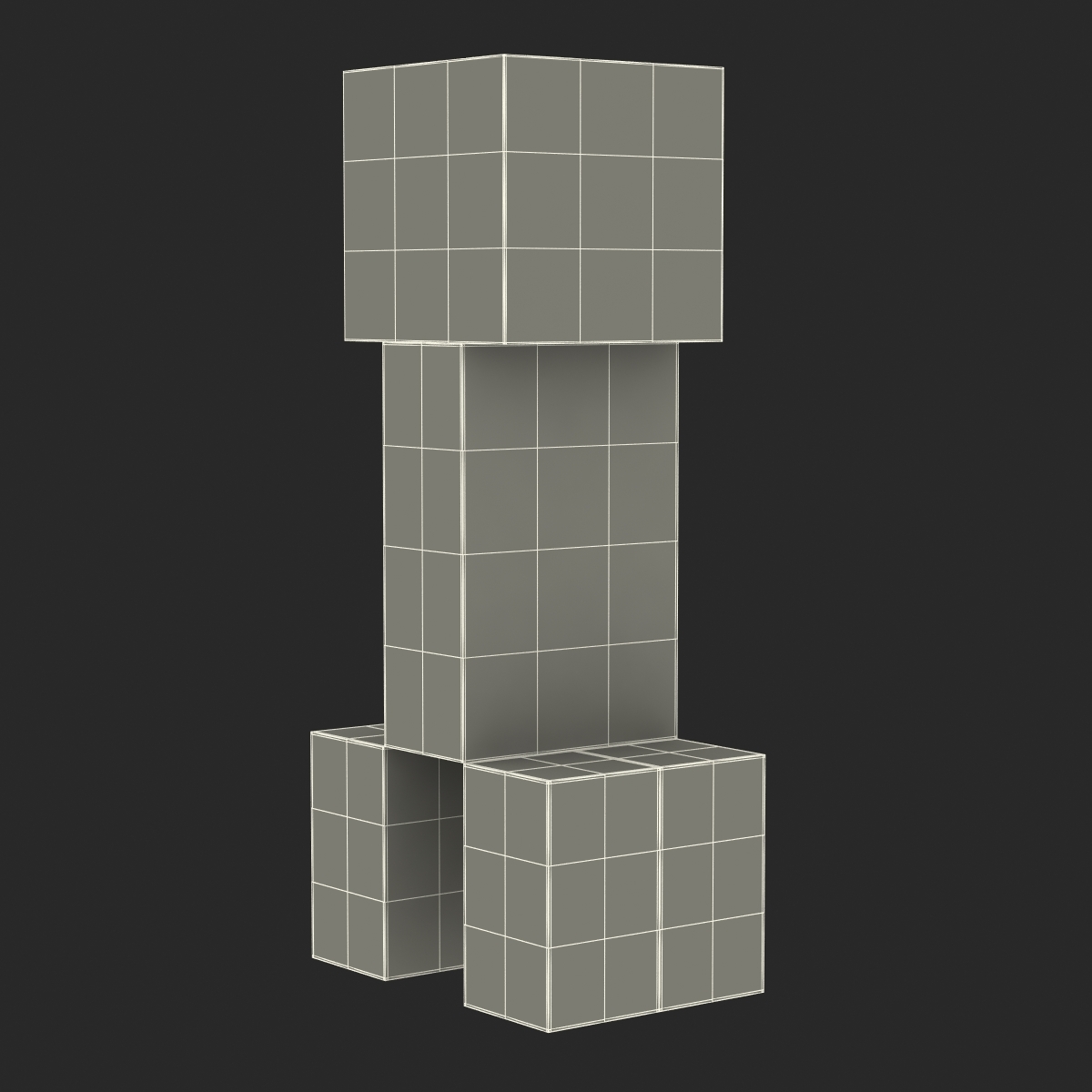 3d minecraft creeper