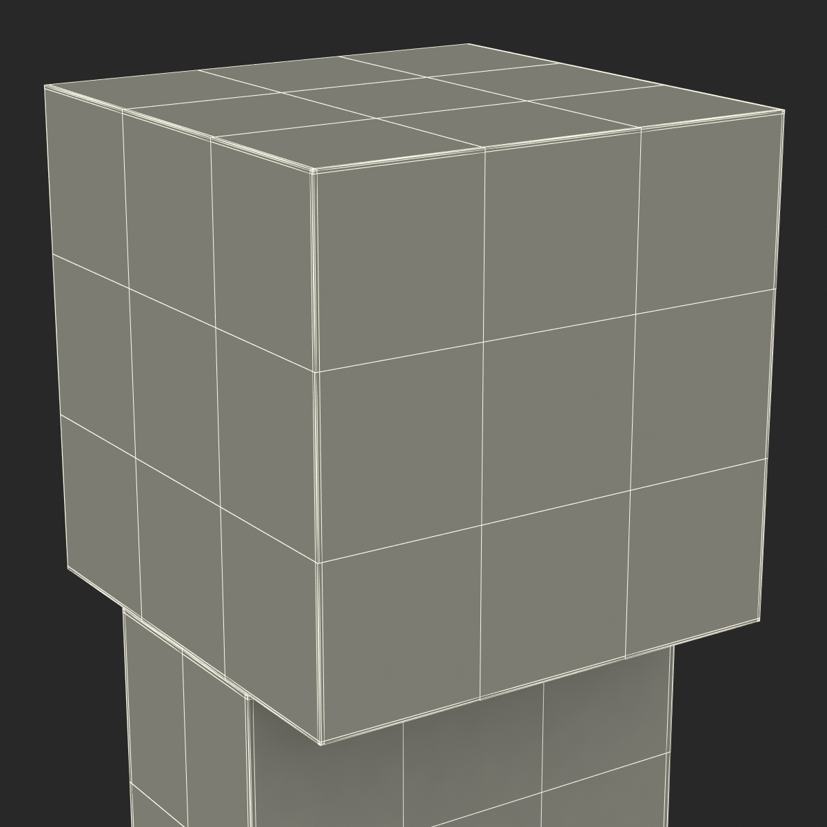 3d minecraft creeper