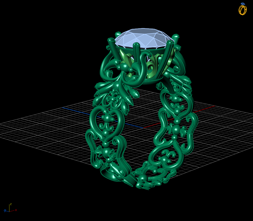 ring jewelry gem 3d model
