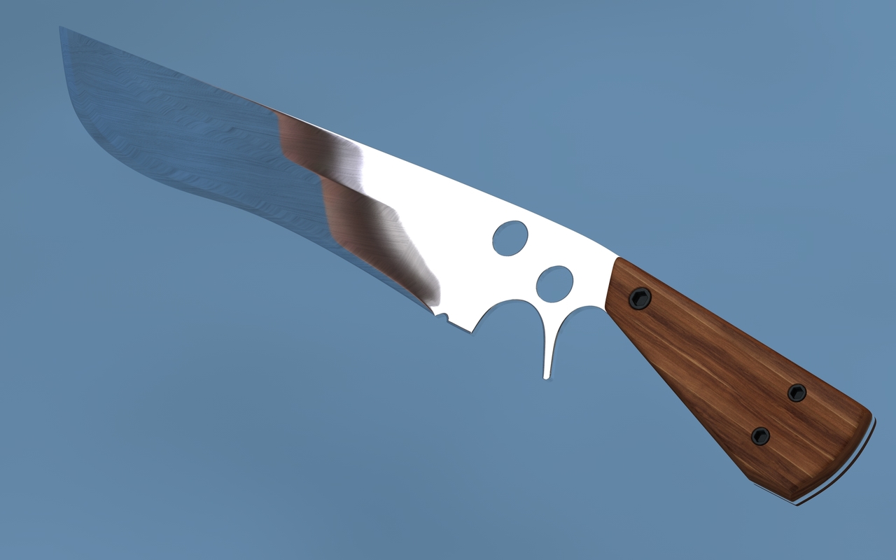 3d model knife