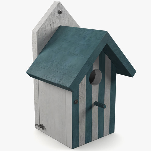 3d house birdhouse bird