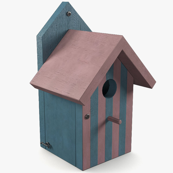 3d house birdhouse bird