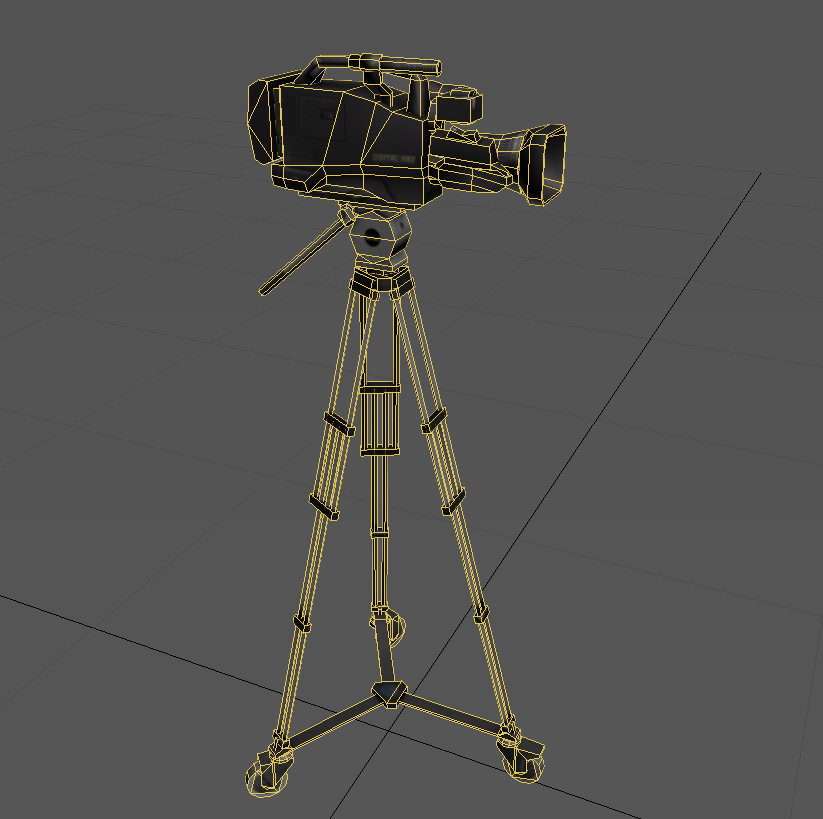 tv camera 3d max
