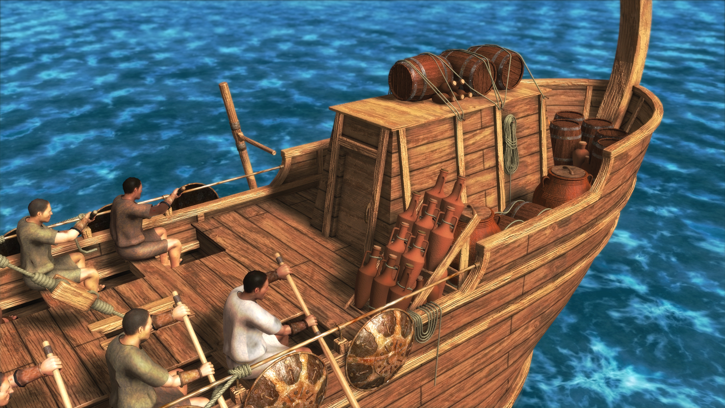 greek ship 3d model