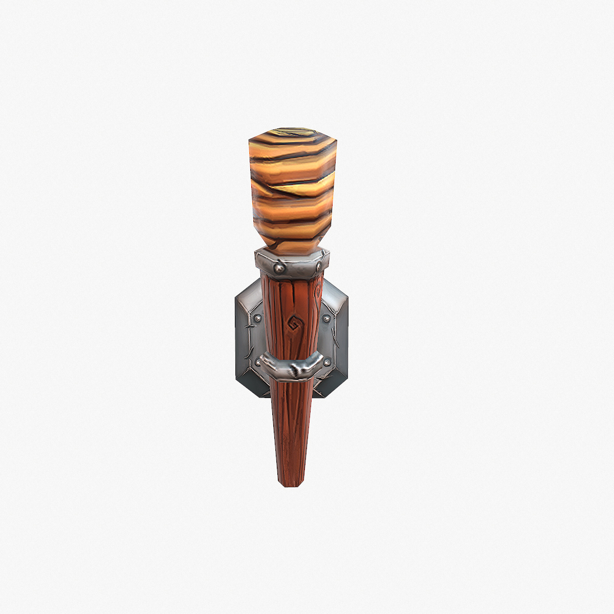 metal torch hand paint 3d model