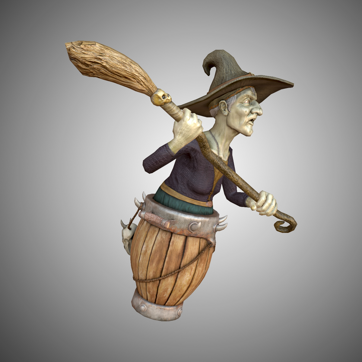 wicked witch 3d model