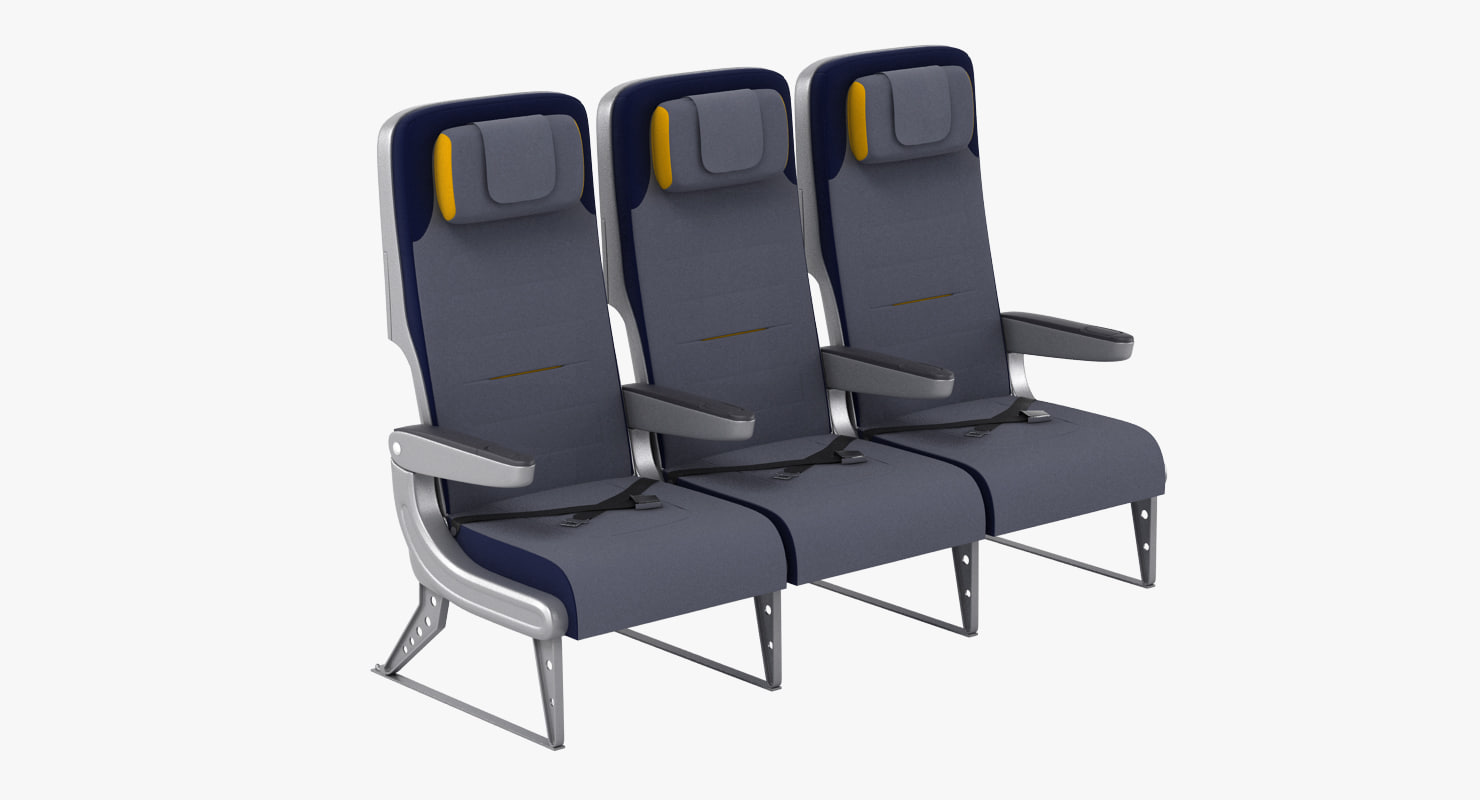 3d model of airplane chair