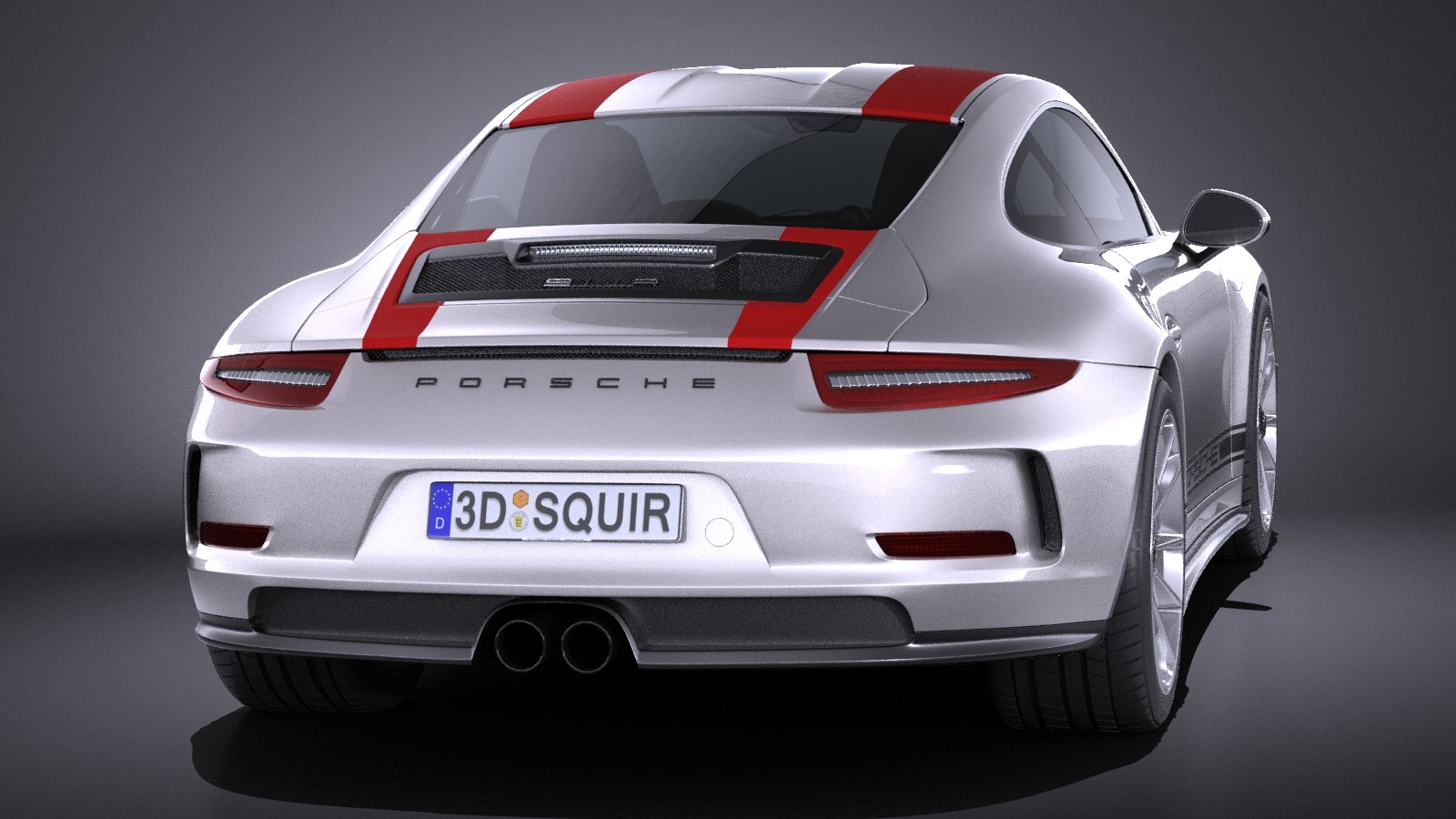 porsche 911 r 3d model
