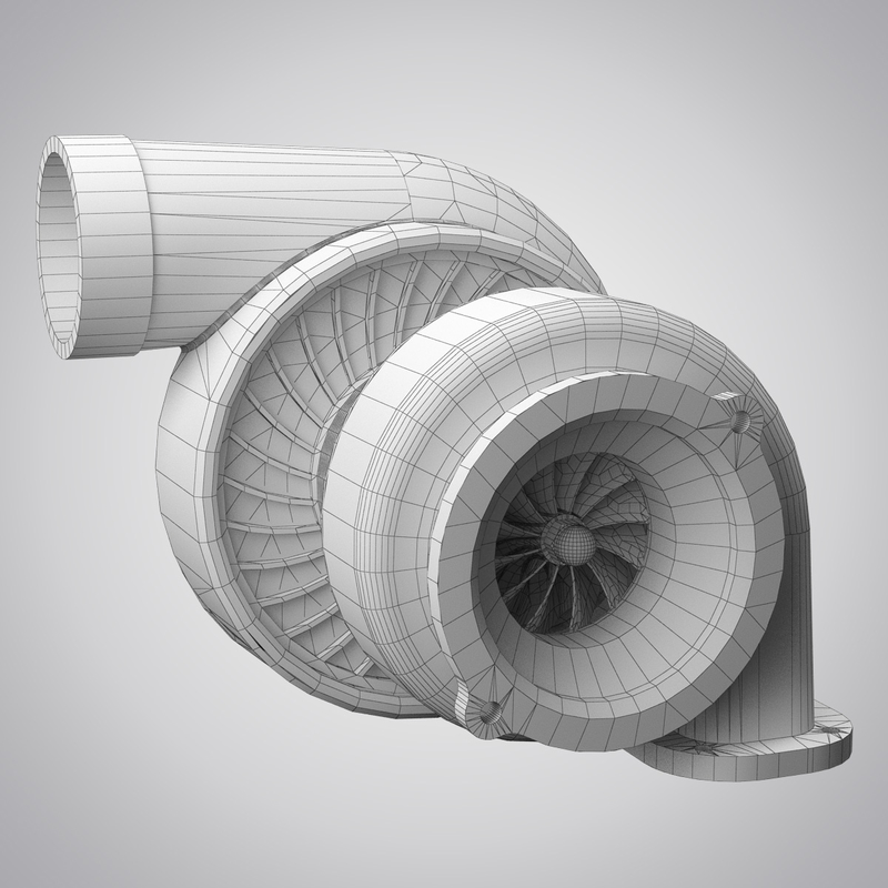 turbocharger turbo 3d model